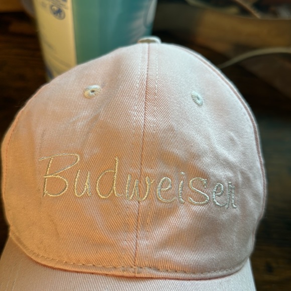 Budweiser | Accessories | Budweiser Light Pink Ball Cap Camo On ...